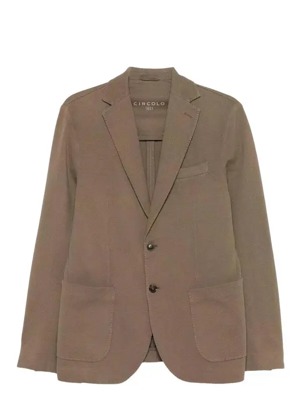 CIRCOLO 1901 Patch-pocket Jacket - Brown