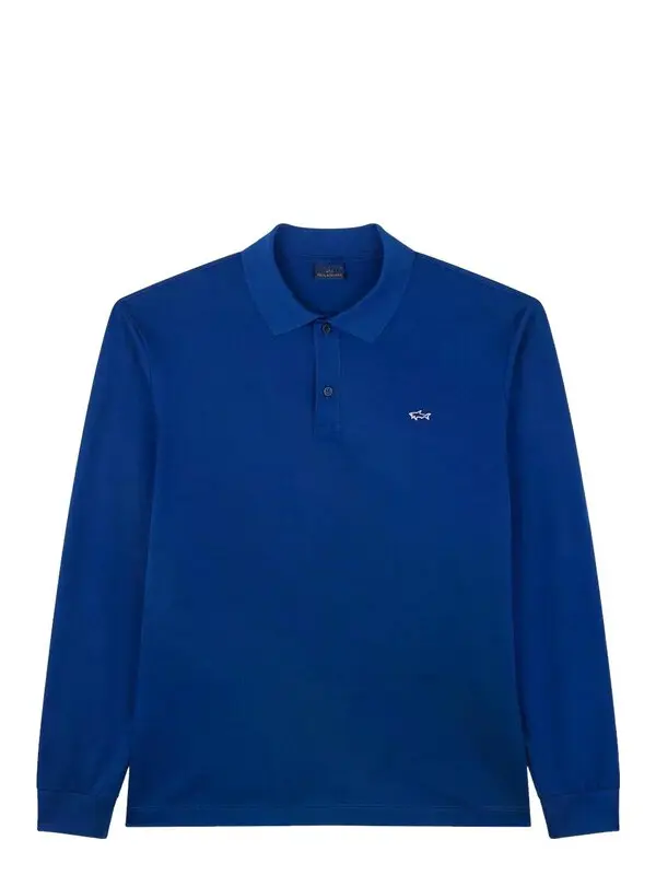 Paul & Shark Double Piqué Cotton Polo Shirt - Blue