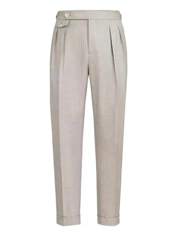 Brunello Cucinelli Tailored Cashmere Trousers - Neutrals