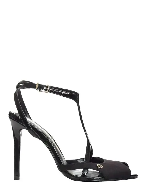 Just Cavalli Peep-toe Heeled Sandals - Black