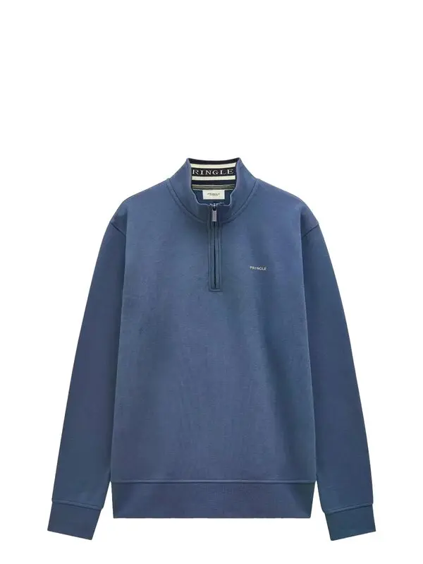 Pringle Of Scotland Zip Track Jumper - Blue