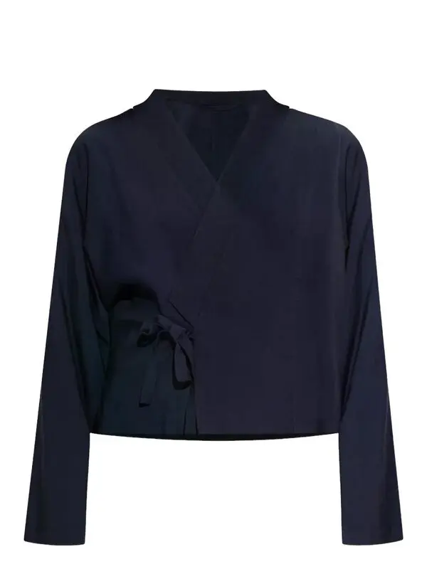 Kenzo Tie-waist Kimono Jacket - Blue