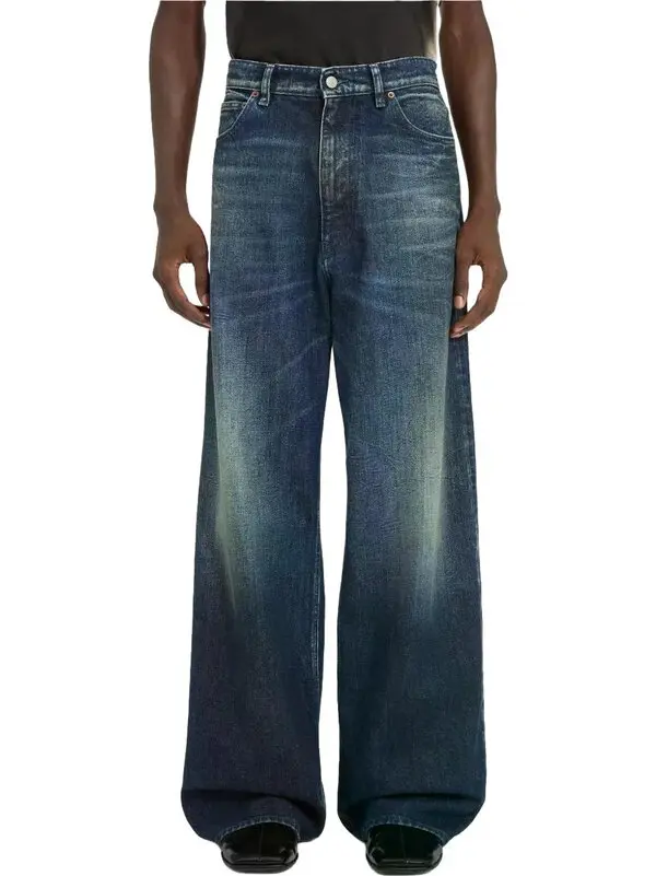 MAISON MARGIELA Five-pocket Wide-leg Trousers - Blue