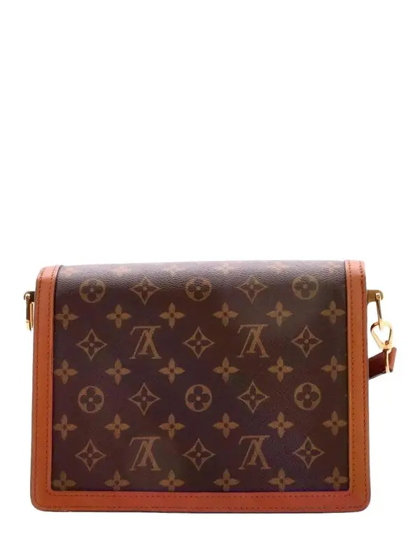 LOUIS VUITTON Dauphine Reverse Monogram Canvas Mm Shoulder Bag - Brown