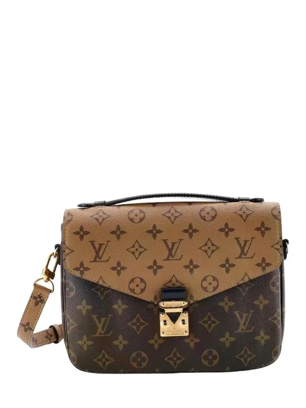 LOUIS VUITTON Pochette Métis Reverse Monogram Canvas Crossbody Bag - Brown