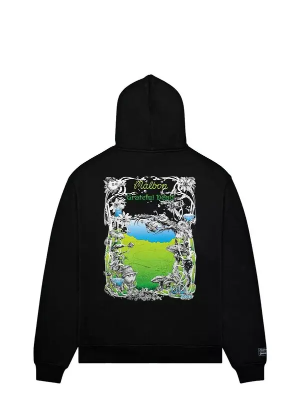 MALBON Graphic-print Hoodie - Black