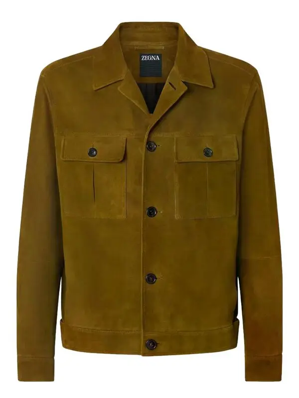 Zegna Chest-pocket Jacket - Brown