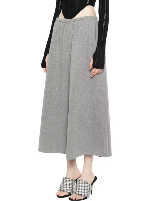 Alexander Wang Cotton Terry A-line Midi Skirt - Grey