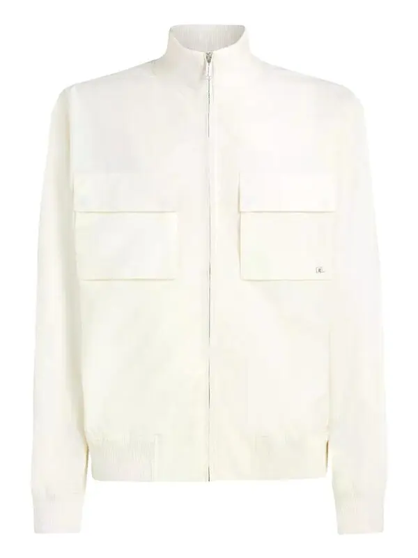 Karl Lagerfeld Rib Collar Vacances Jacket - Neutrals