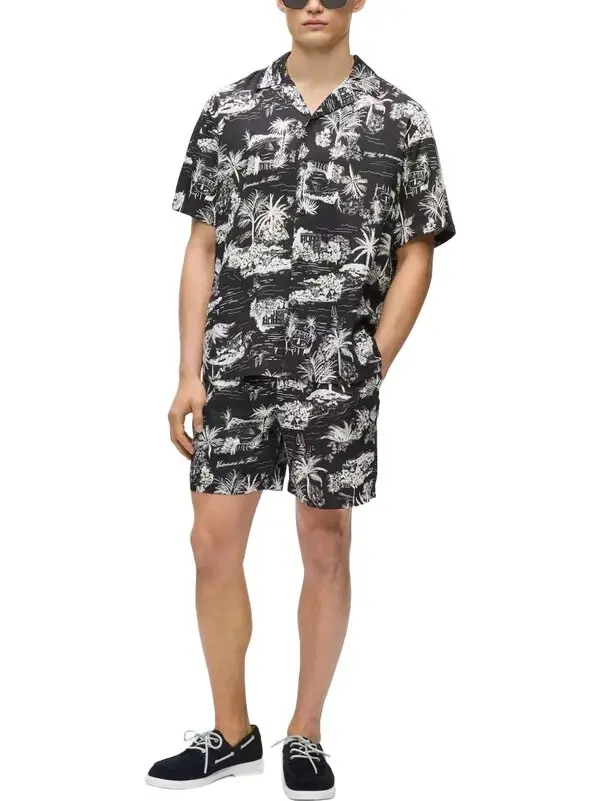 Karl Lagerfeld Vacances Print Shirt - Black