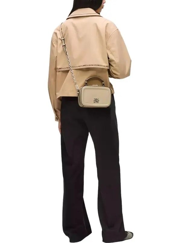 Karl Lagerfeld Small K/autograph Cross Body Bag - Neutrals