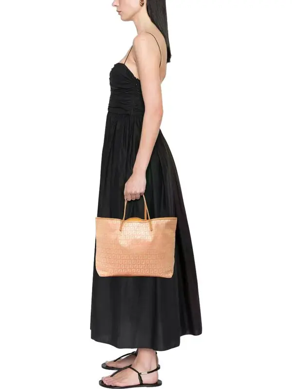 Fendi 2000-2010 Medium Zucchino Canvas Roll Tote Bag - Pink