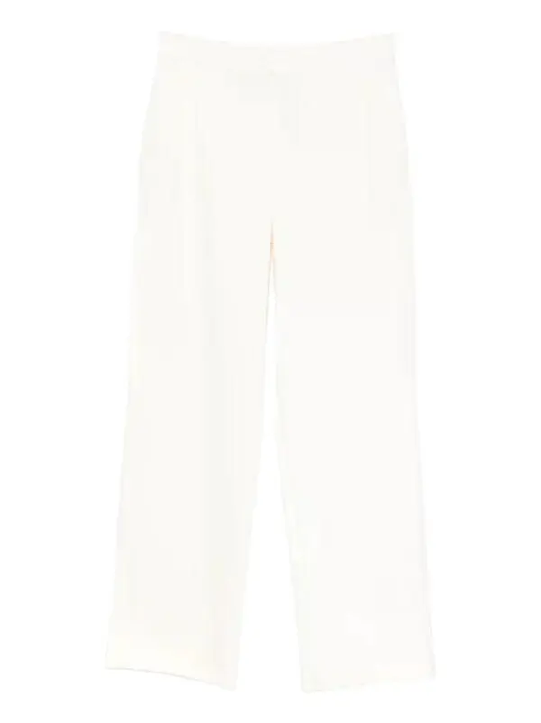Max Mara Cropped Wide Leg Trousers - Neutrals