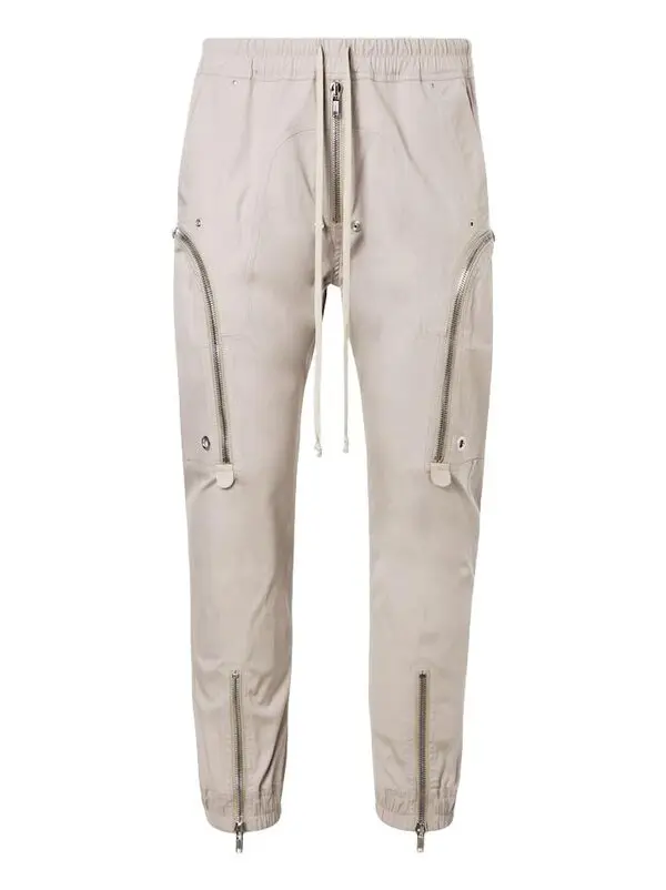 Rick Owens Bauhaus Cotton-blend Poplin Cargo Pants - White