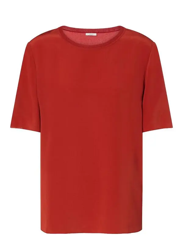 JOSEPH Rubin Silk Crepe Top - Orange