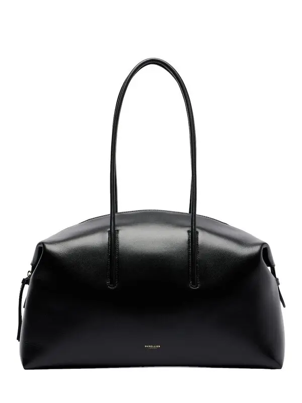 DEMELLIER Stockholm Large Leather Top-handle Bag - Black