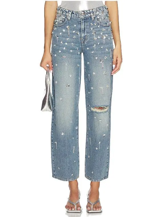 Simkhai Zealand Embellished Pant - Blue