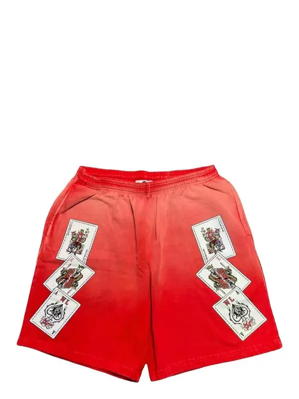 WARREN LOTAS Playing Cards Track Shorts - Red