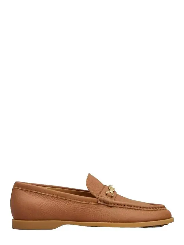 TOD'S Metal Trim Loafers - Neutrals