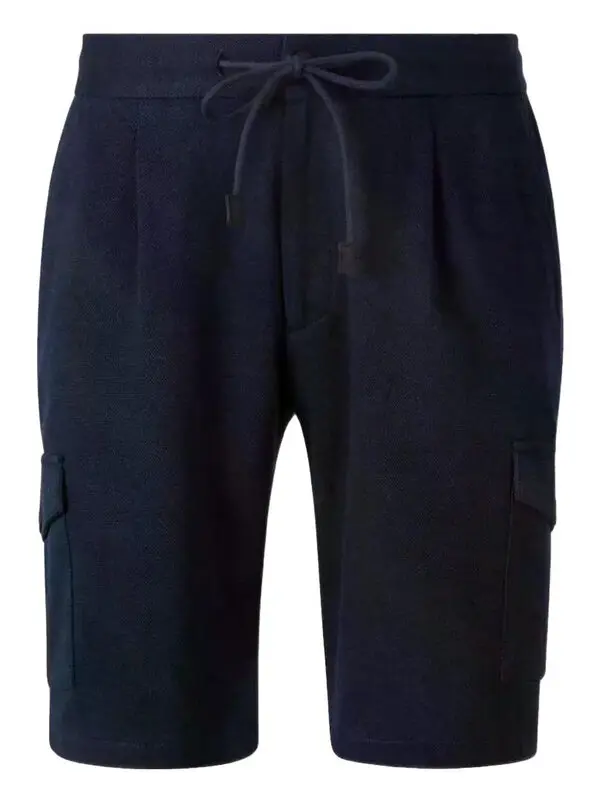 GRAN SASSO Cargo Shorts With Drawstring Waist - Blue