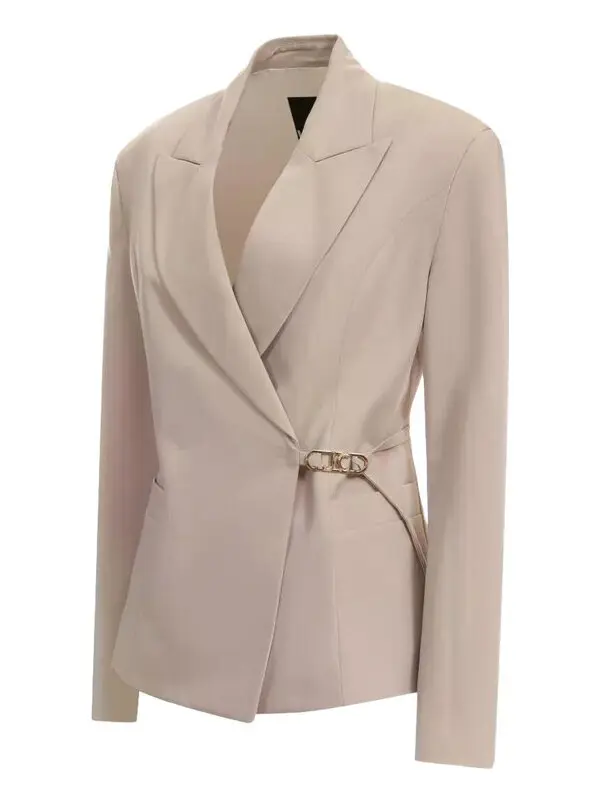 Just Cavalli Buckle-detail Blazer - Neutrals