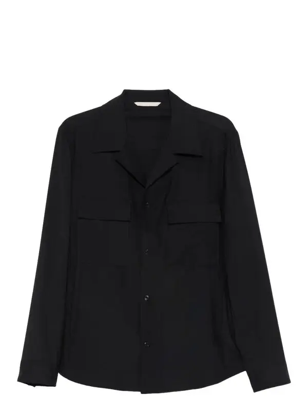 BRIGLIA 1949 Chest-pocket Shirt Jacket - Black