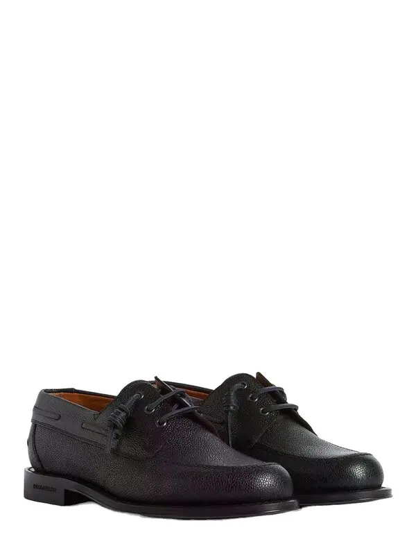 Dsquared2 Lace-up Boat Shoes - Black