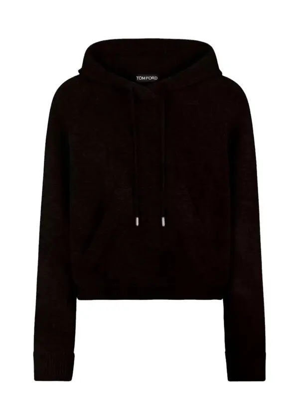 TOM FORD Drawstring Pocket Hoodie - Brown