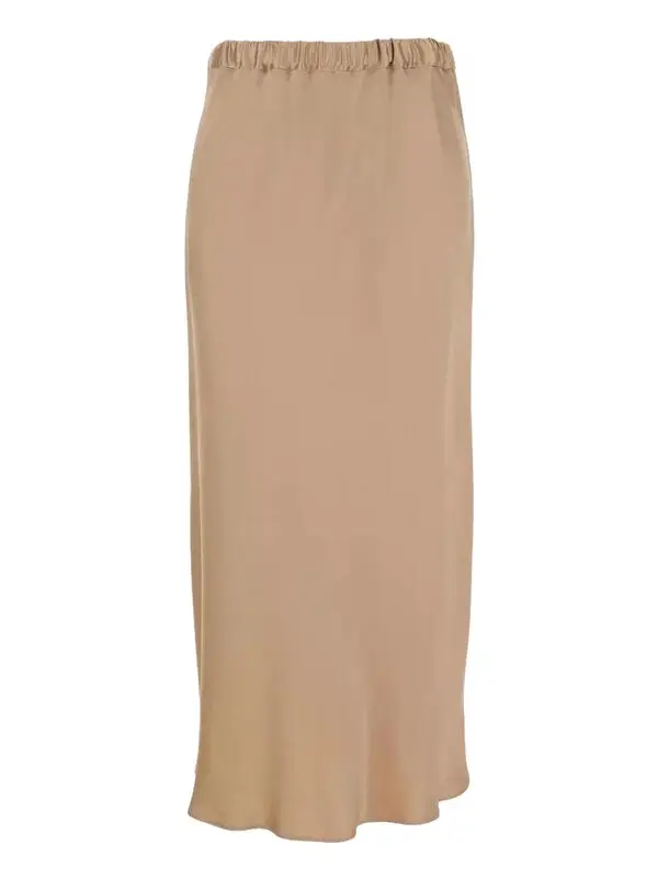 Antonelli Firenze Ruched-waistband Midi Skirt - Neutrals