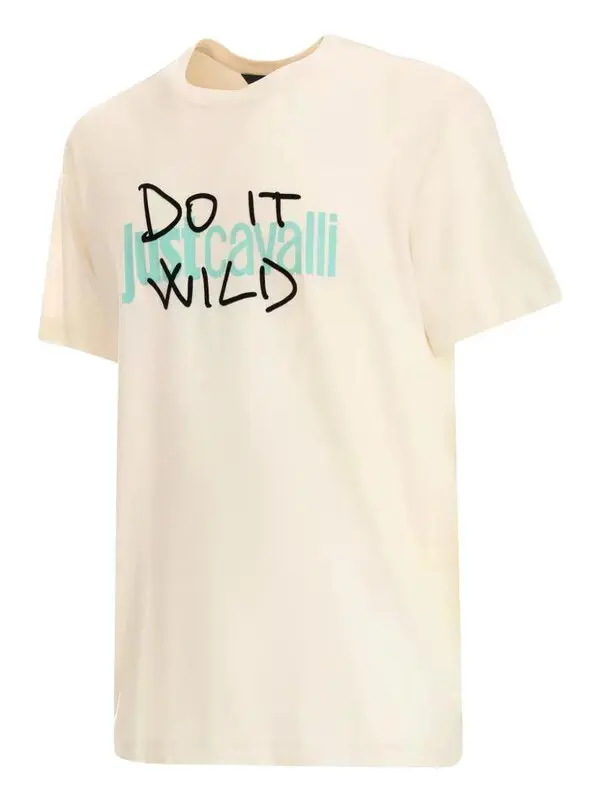 Just Cavalli Short-sleeve Printed T-shirt - Neutrals