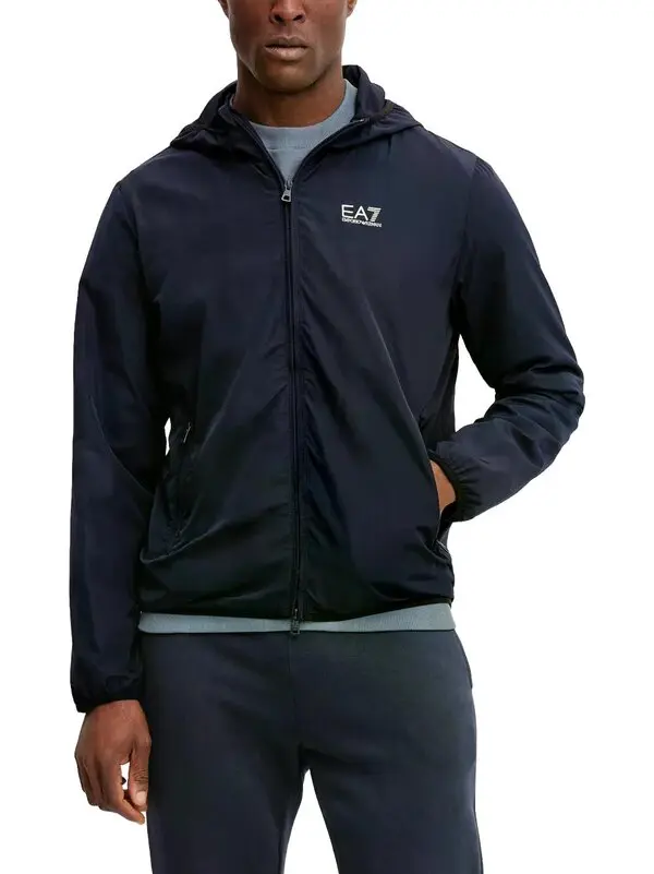 EA7 Core Identity Hooded Jacket - Blue