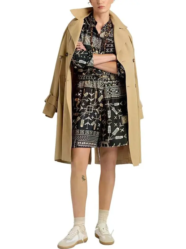 Momoni Printed Silk Twill Shorts - Black