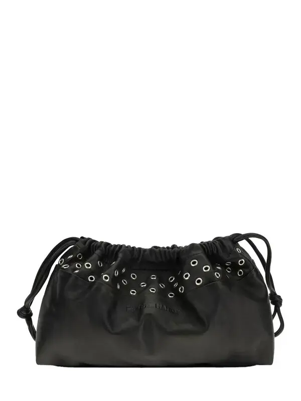 Pierre Hardy Eyelet-embellished Clutch Bag - Black