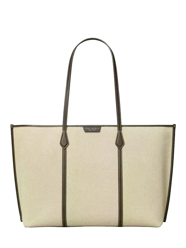 Tory Burch Perry Canvas Tote Bag - Neutrals