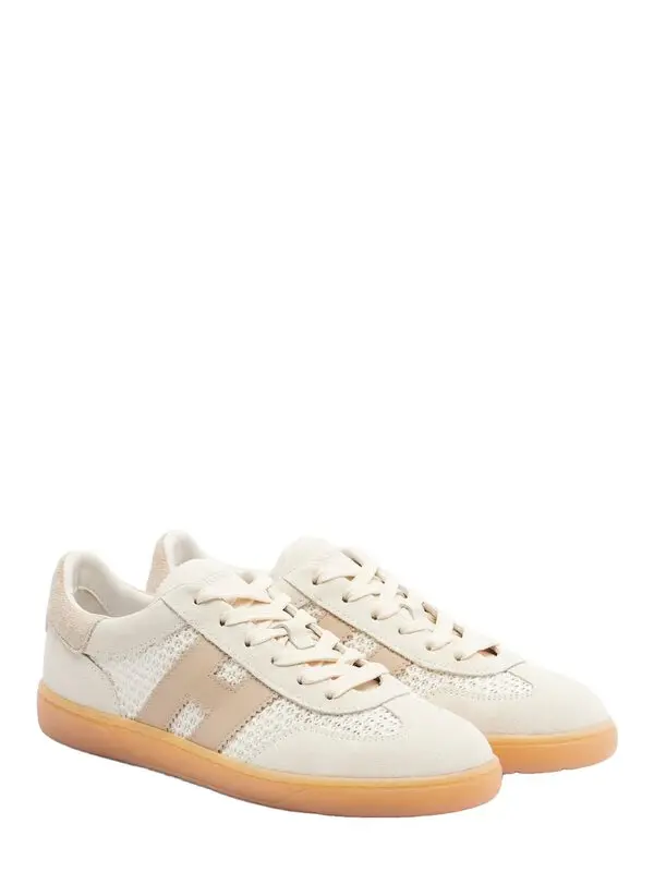 Hogan Suede And Fabric Sneakers - White