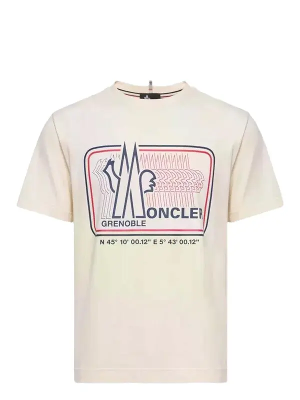 Moncler Graphic-print T-shirt - Neutrals