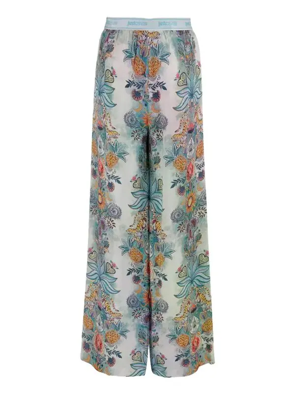 Just Cavalli Printed Trousers - Blue