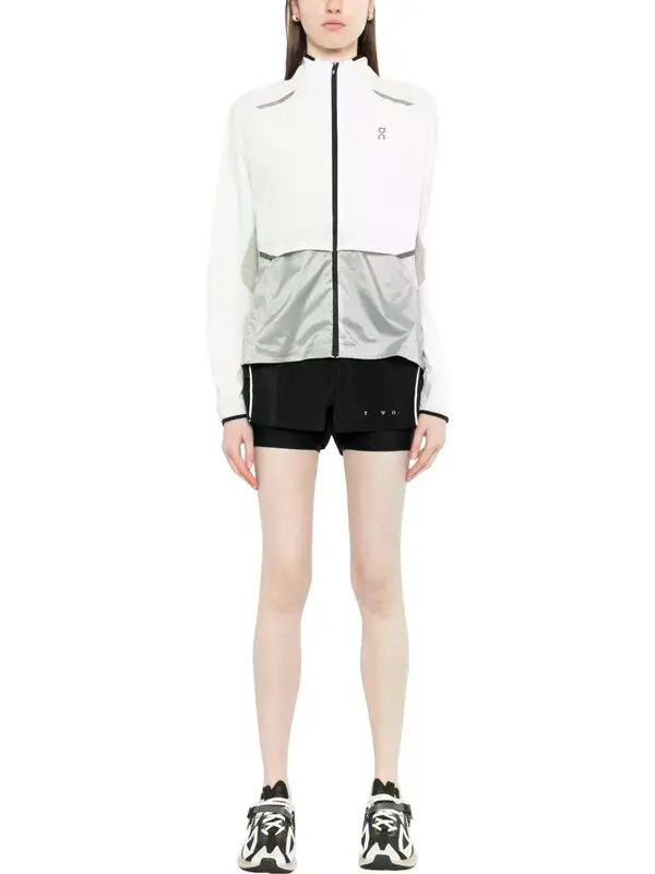 On Weather Jacket With Zip Fastening And Drawstring Hem - Neutrals