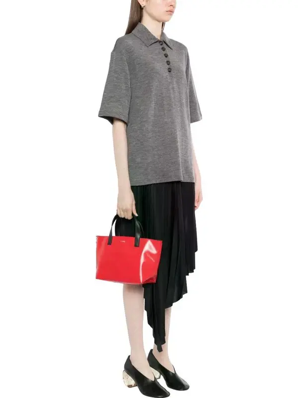 CAHU Logo-printed Tote Bag - Red