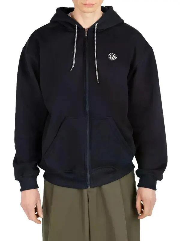 SOCIETE ANONYME Zip Logo Hoodie - Blue