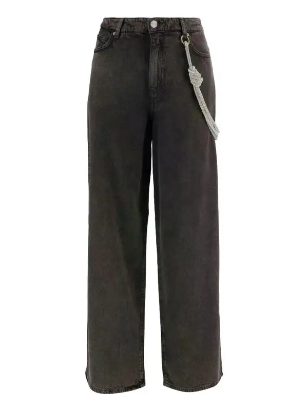 Pinko Knot Embellished Jeans - Grey