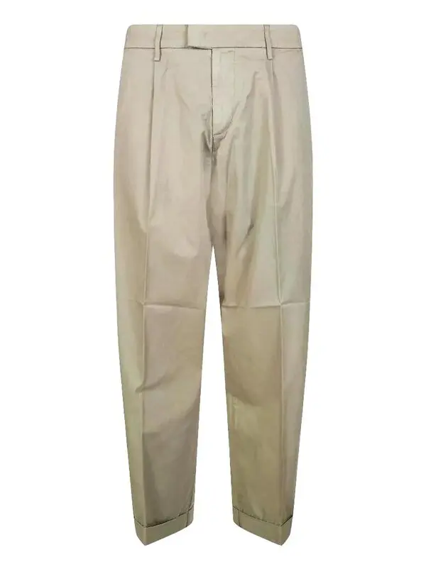 DONDUP Pleated Carrot Trousers - Neutrals