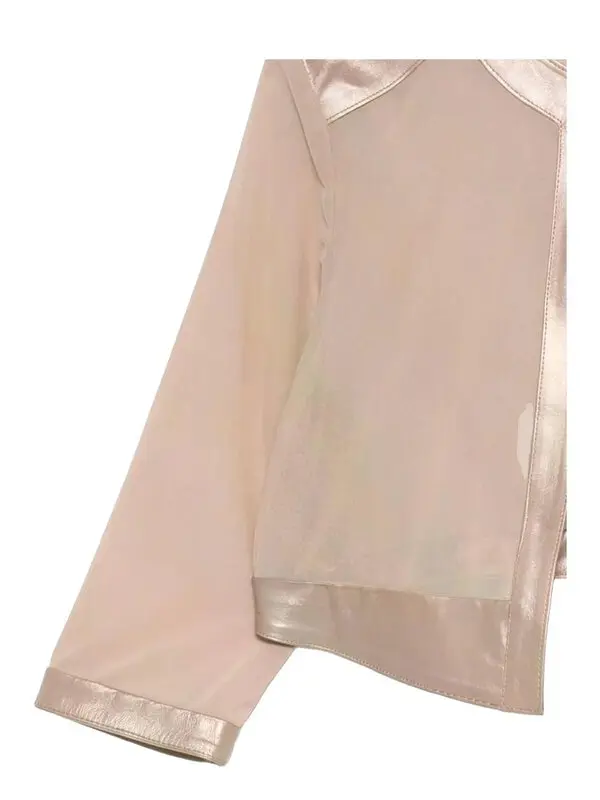 TIMOTEA Beige Sheer Panel Jacket - Neutrals