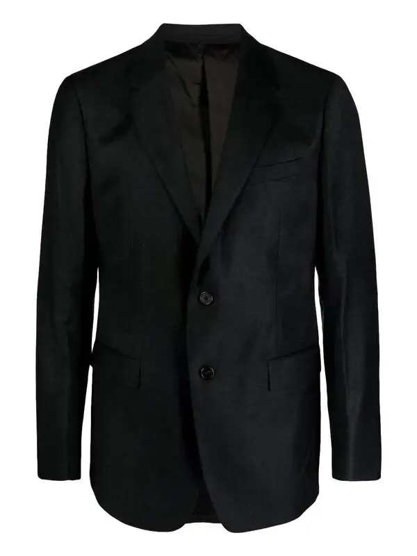 Theory Single-breasted Wool Blazer - Grey