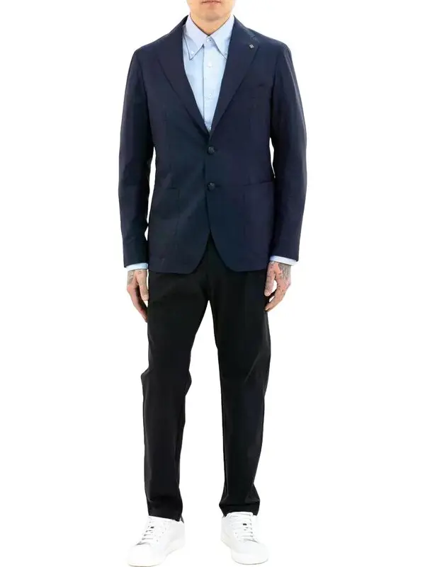 Tagliatore Single-breasted Blazer - Blue