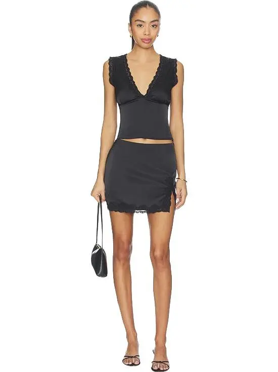 MORE TO COME Elsa Skirt Set - Black