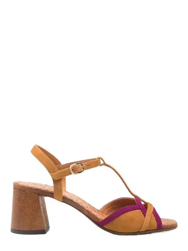 Chie Mihara Ryejo T-strap Leather Sandals - Neutrals