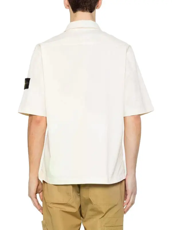Stone Island Chest-pocket Short-sleeve Shirt - Neutrals