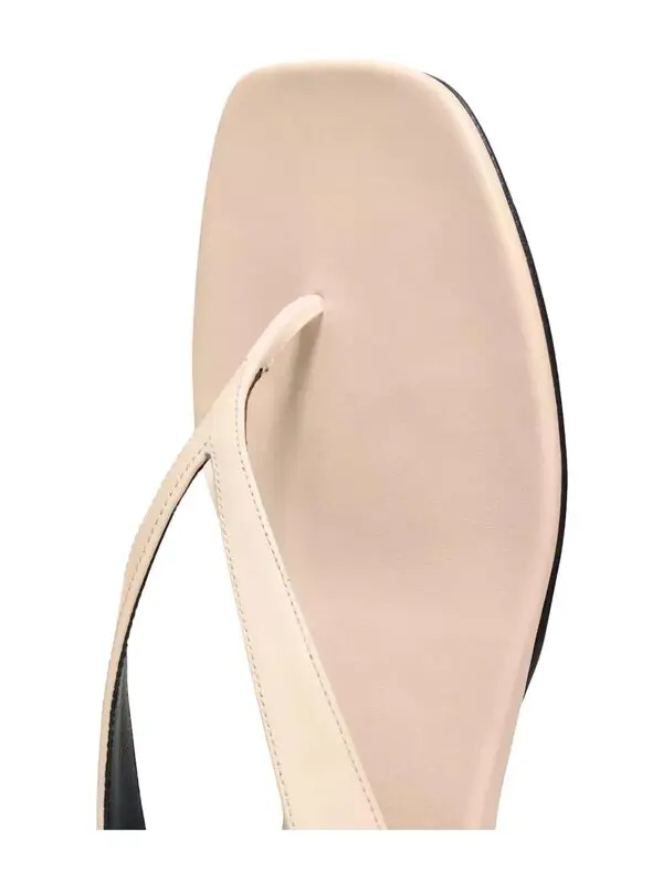 Loulou De Saison T-bar Flat Sandals - Neutrals