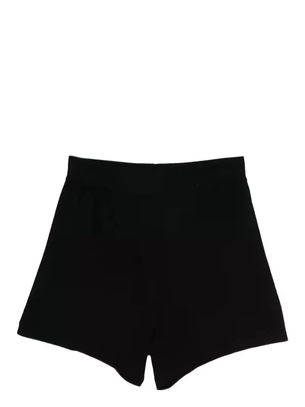 Eric Bompard Cashmere Jersey Knit Shorts - Black